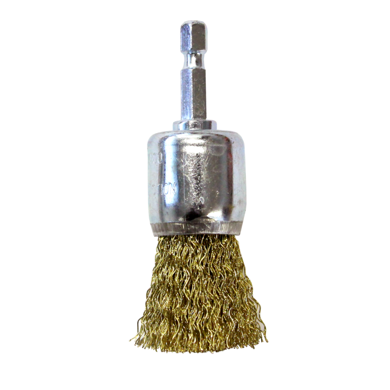 Brumby 25mm Spindle-Mounted Crimped Cup Brush - Josco
