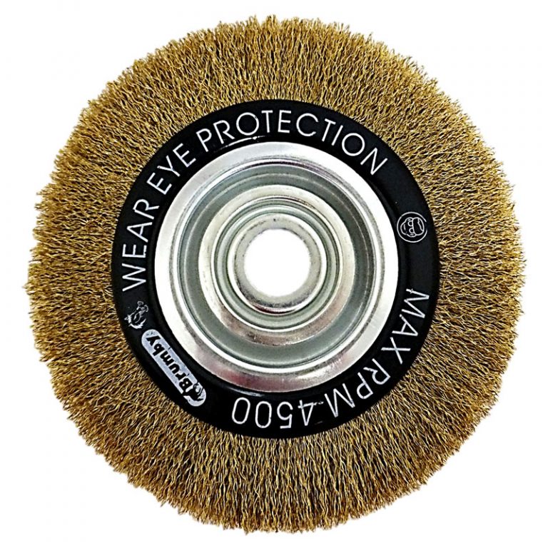 Brumby 200mm x 20mm Crimped Multi-Bore Wheel Brush - Josco